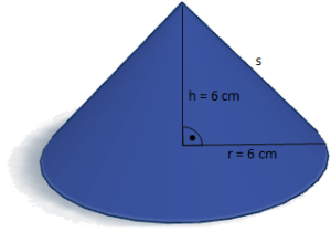 Kegel ⇒ Berechnung des Volumens und der Oberfläche