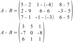 Addition und Subtraktion von Matrizen ⇒ leicht erklärt
