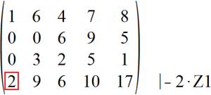 Zeilenstufenform ⇒ einfache und ausführliche Erklärung